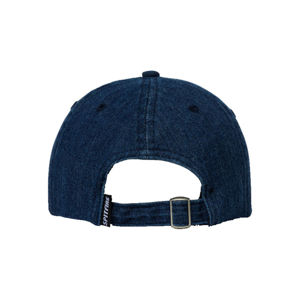 Spitfire Flames Script Strapback - Denim | Boarders
