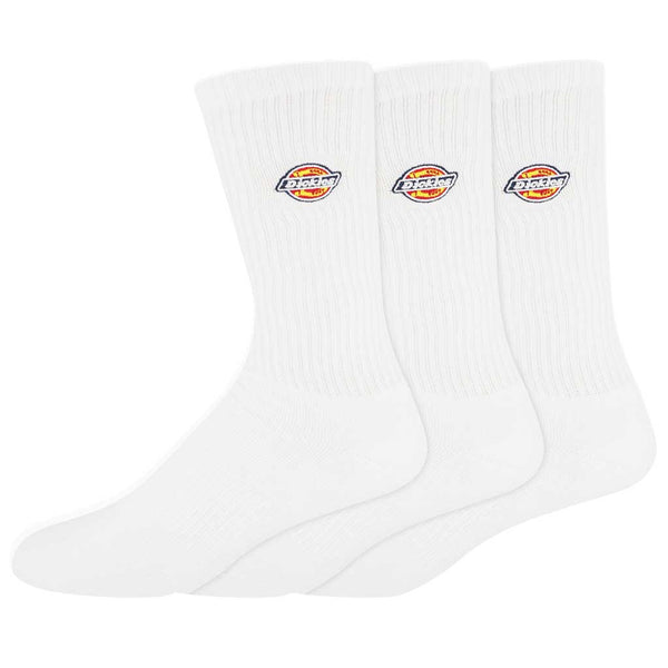 Dickies Icon Embroiderd Crew Socks - White | Boarders