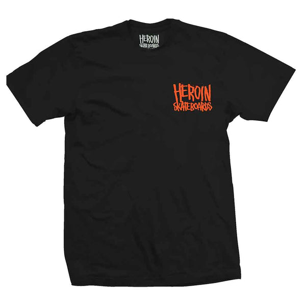 Heroin Eggzilla 3 SS Tee - Black | Boarders