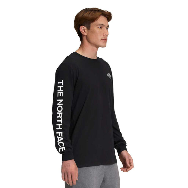 The North Face Men's L/S TNF Sleeve Hit Tee - TNF Black/TNF White ...